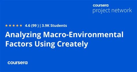 Analyzing Macro Environmental Factors Using Creately Coursya