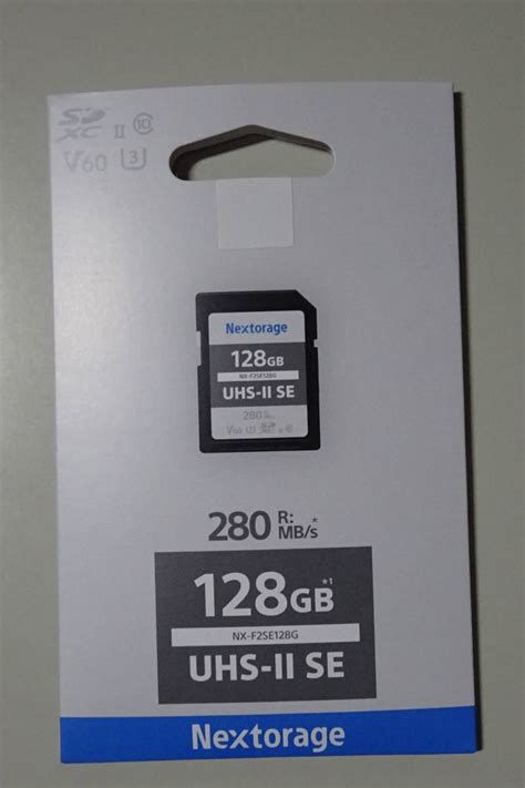 Nextorage ネクストレージ Sdxcメモリーカード 128gb Uhs Ii V60 Nx F2se128g Ine R 280mb S W 100mb S 32gb ｜売買された