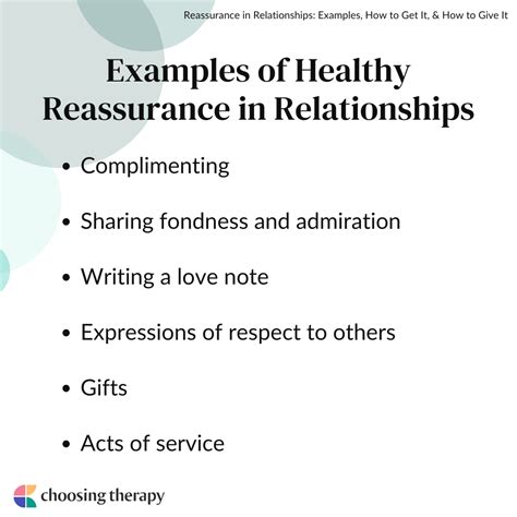 What Is Reassurance In A Relationship