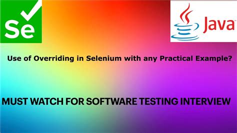 Use Of Overriding In Selenium With Any Practical Example Youtube