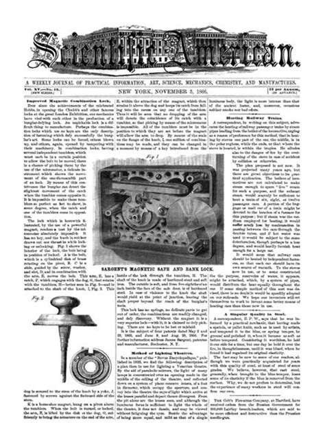 Issue Archive 1866 Scientific American