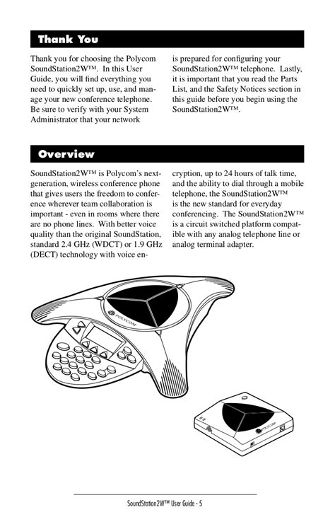 PDF Manual For Polycom Telephone SoundStation W
