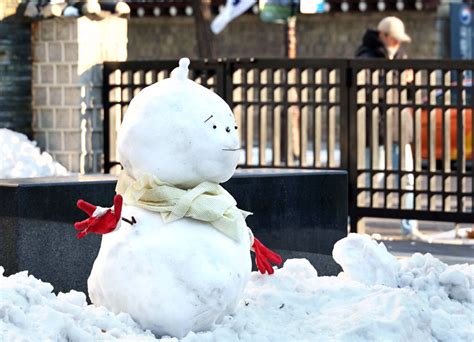 [포토에세이] 첫 눈사람 매일경제