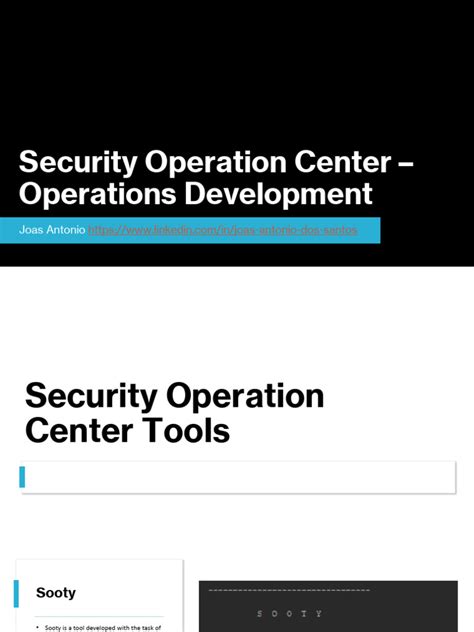 Security Operation Center Operations Development Pdf Security