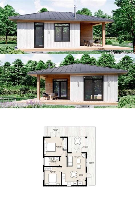 Cabin House Plans Truoba Mini 221 Cabin House Plan Micro House Plans