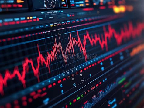 3d Stock Performance Graph With Sharp Contrast And Layers Stock