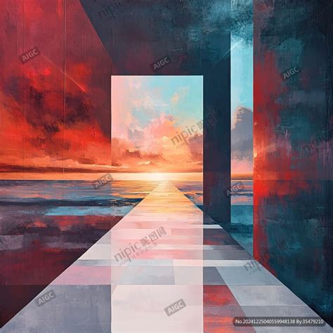 Ai创作图通道背景画 几何渐变色块背景墙 立体几何光影装饰画 立体方块油画 轻奢建筑画 酒店抽象画色彩渐变 抽象艺术建筑背景墙 抽象色块墙画 门窗概念海报 走廊抽象画 3d几何装饰画 简约秀场