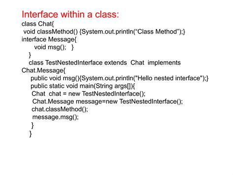 Inner Classes Pptx Programming Languages Computing