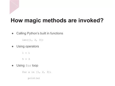 Magic Methods Python Meetup Pdf