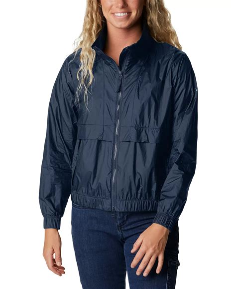 Columbia Womens Sunny City Windbreaker Red Hibiscus Nocturnal Sizes