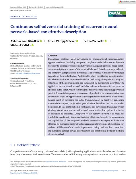 pdf continuous self adversarial training of recurrent neural network