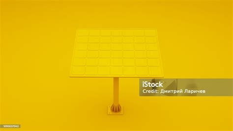 노란색 태양 전지 패널 절연입니다 3 차원 일러스트 레이 션 태양전지판에 대한 스톡 사진 및 기타 이미지 태양전지판 3차원 형태 멀리 떨어진 Istock