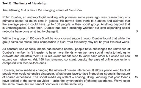 Model Answer Article CIE IGCSE English Language Revision Notes 2020