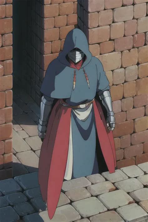 Dopamine Girl Ghibli Style Masterpiece Knight With Hood On