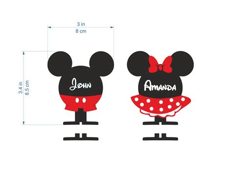 Mickey Mouse Name Tags