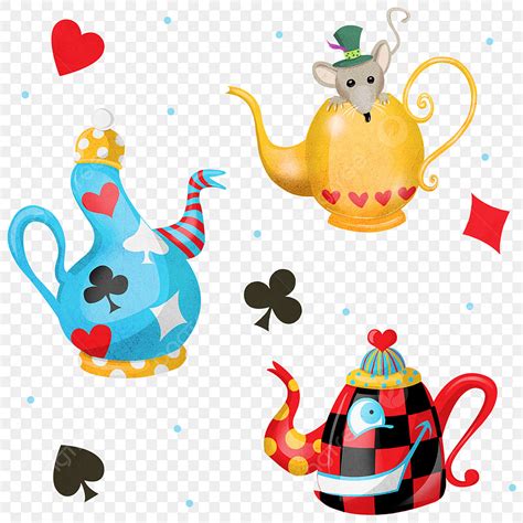 Alice In Wonderland Teapot Cartoon