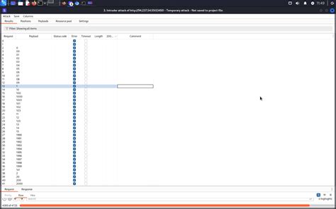 Burp Suite Intruder Rhackthebox