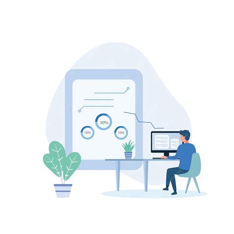 Premium Vector Data Analysis Business Illustration Concept