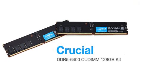 Crucial 大容量 Jedec 新品 128gb Kit 64gbx2 Ddr5 6400 Cudimm Enterbox