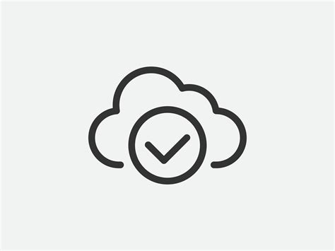 Technology Icon Cloud Computing Connection Big Data Global Server