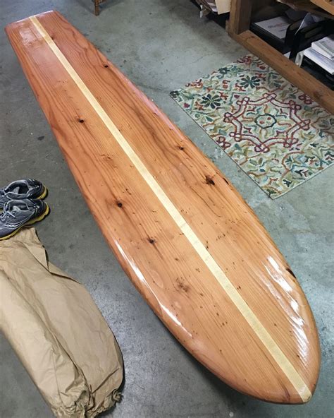 Freshly Made Custom 1930s Replica Solid Wood Hawaiian Style Surfboard