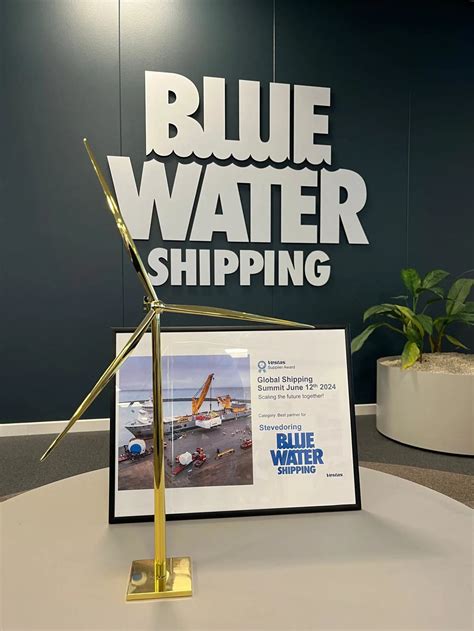 Blue Water Stevedoring Team Wins Safety And Quality Award From Vestas