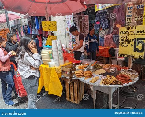 Street Food Vendors In Mexico City Editorial Stock Image Image Of