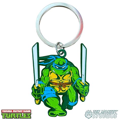 Comic Era Leonardo Tmnt Collectible Keychain Zen Monkey Studios