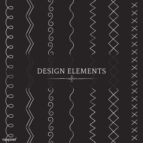 Collection Of Divider Line Design Elements