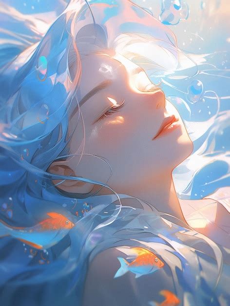 Water Girl Anime Drawing