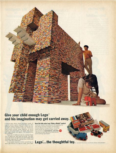 Brickshelf Gallery Lego Ad 1968 The Thoughtful Toy 