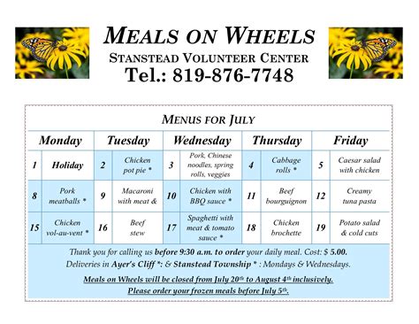 Meals On Wheels Golden Co At Brock Clemes Blog
