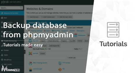 Backup Database From Phpmyadmin