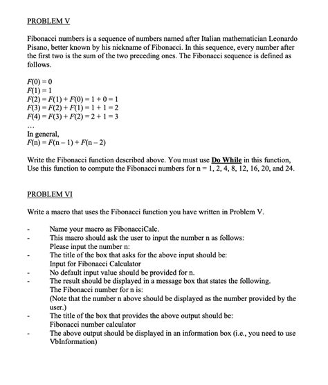 Fibonacci Numbers Is A Sequence Of Numbers Named