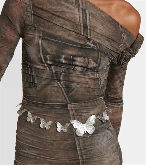 Blumarine Butterfly Embellished Belt Blumarine
