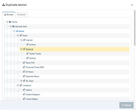 Duplicate Branch Terminalfour Knowledge Base