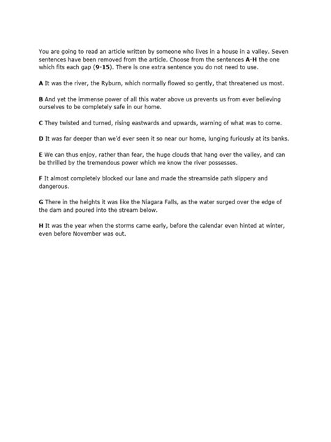 Test 9 Fce Reading Part 2 Pdf