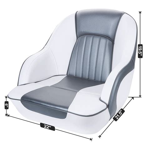 Northcaptain Pontoon Captain Bucket Boat Seat With Seat Cover