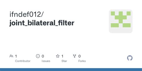 Github Ifndef012jointbilateralfilter