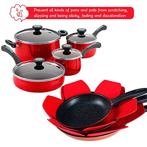 Pan Protectors Set Of 12 And 3 Different Sizes Larger And Thicker Felt Pot Pan
