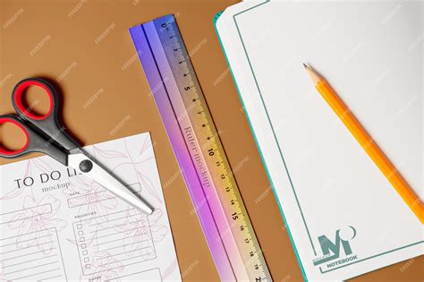 Premium Psd Gradient Ruler Mockup Premium Psd Gradient Ruler Mockup