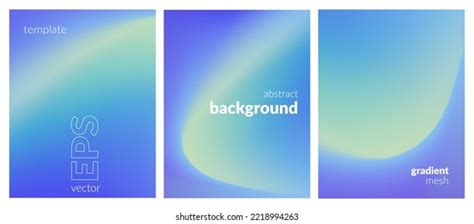 Abstract Liquid Background Set Gradient Mesh Stock Vector Royalty Free