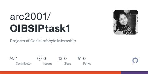 GitHub Arc2001 OIBSIPtask1 Projects Of Oasis Infobyte Internship