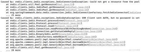【redis异常】redisclientsjedisexceptionsjedisdataexception Err Client