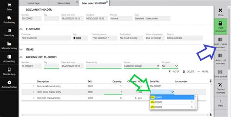 Serial LOT Batch Number Tracking ERPAG