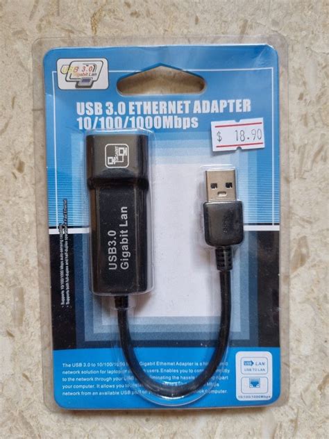 Usb3 0 Ethernet Adapter 10 100 1000mbps Computers And Tech Parts