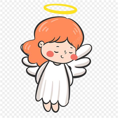 귀여운 일러스트 작은 빨간 머리 천사 빨간 긴 머리 멍멍하다 Png 일러스트 및 Psd 이미지 무료 다운로드 Pngtree