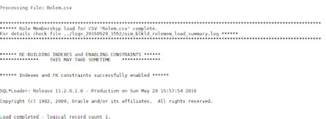 Oracle Identity Manager Academy OIM Bulk Load Utility Load Role