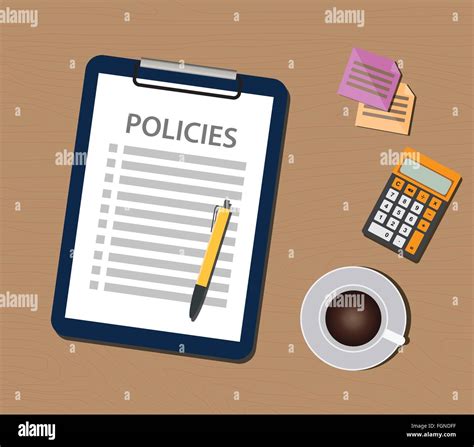 Policies Policy Concept With Clipboard Document And Checklist Vector Stock Vector Image And Art Policies Policy Concept With Clipboard Document And Checklist Vector Stock Vector Image And Art