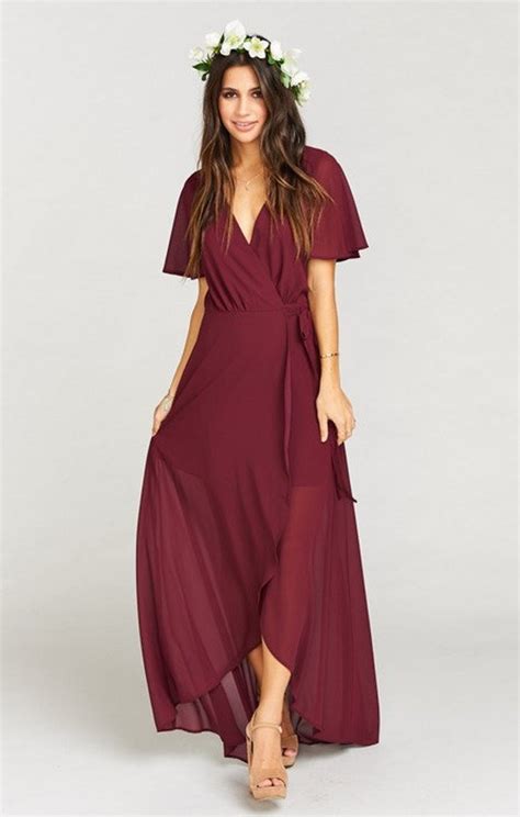 55 Burgundy Bridesmaid Dresses For Fall Winter Weddings Page 4 Hi Miss Puff